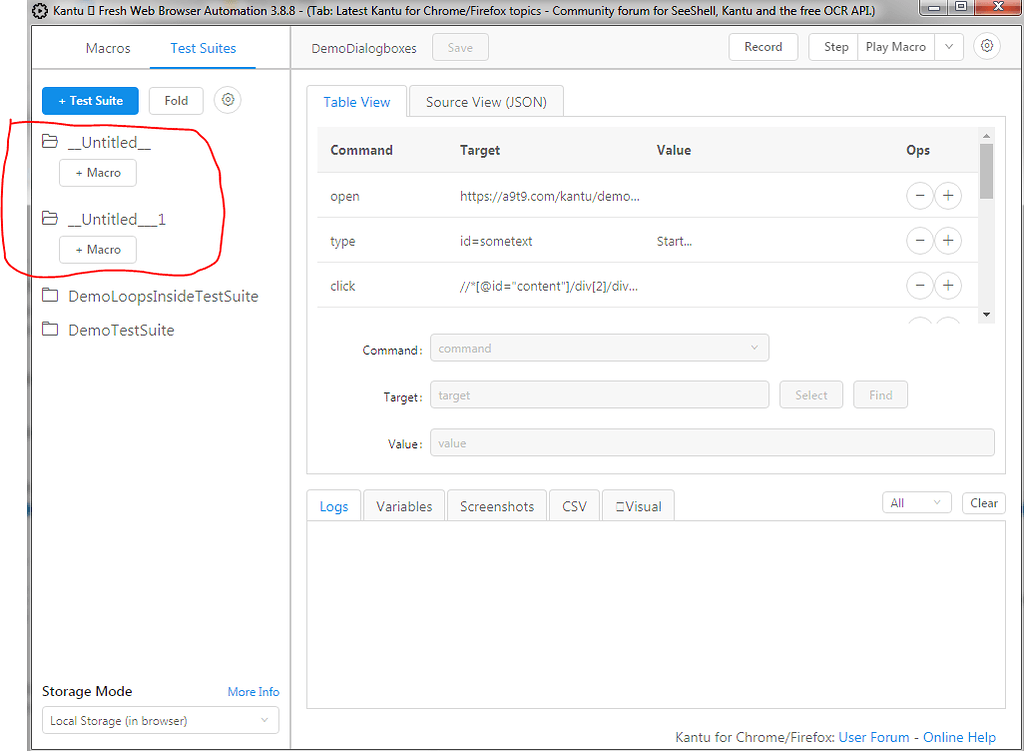 Cannot Create Test Cases Ui Vision Ui Vision Ai And Ocr Community Forums