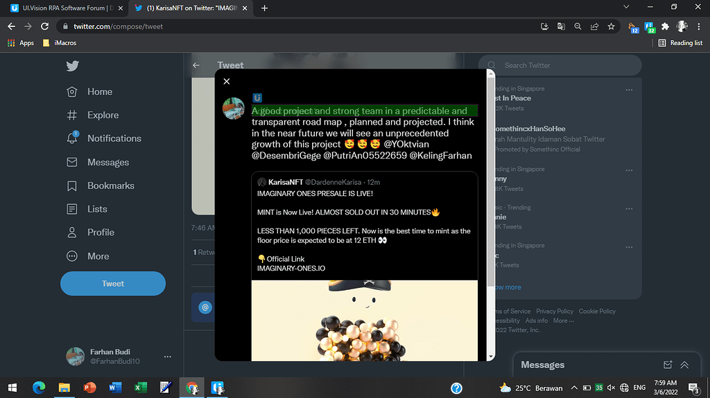 Crash and freeze command type in chrome buggggg ui vision - Bug Reports - Ui.Vision, AI & OCR ...