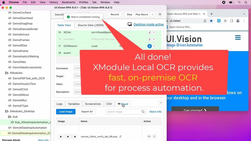 UI.Vision RPA V8.0.1 available - includes offline OCR - Announcements - Ui.Vision, AI & OCR ...