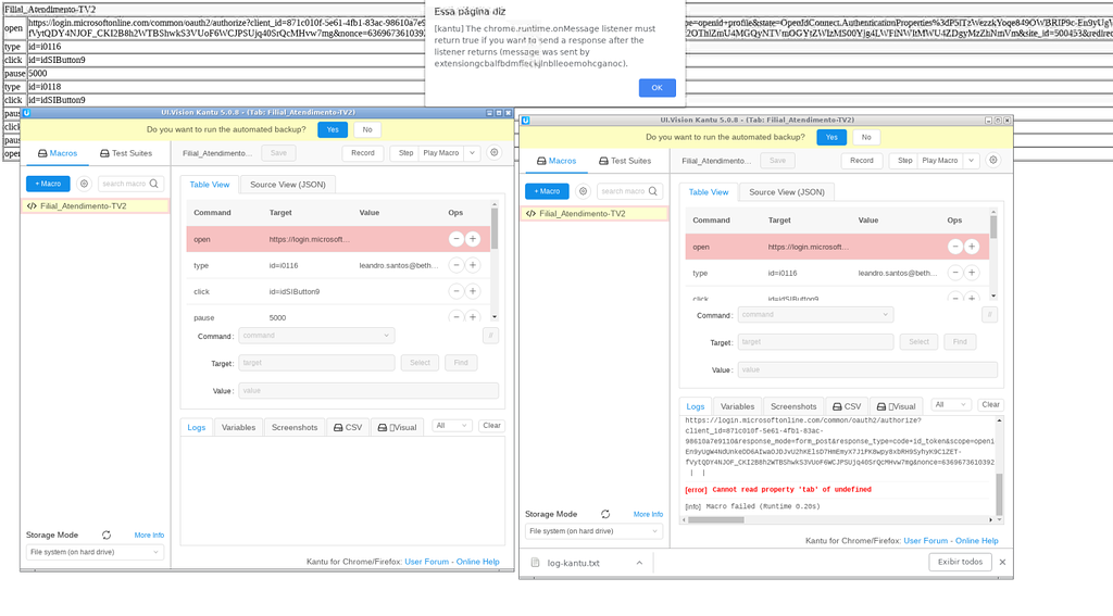 [Recreator Required] Opening Two Kantus - [...] listener must return true [..] - Bug Reports ...