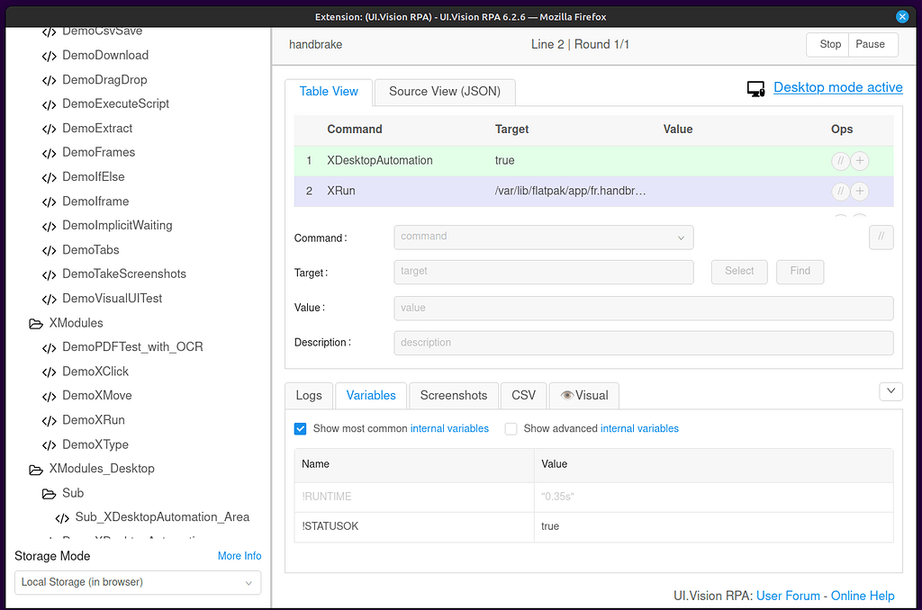 [HELP] Run Desktop Application in Linux - Ui.Vision - Ui.Vision, AI & OCR Community Forums