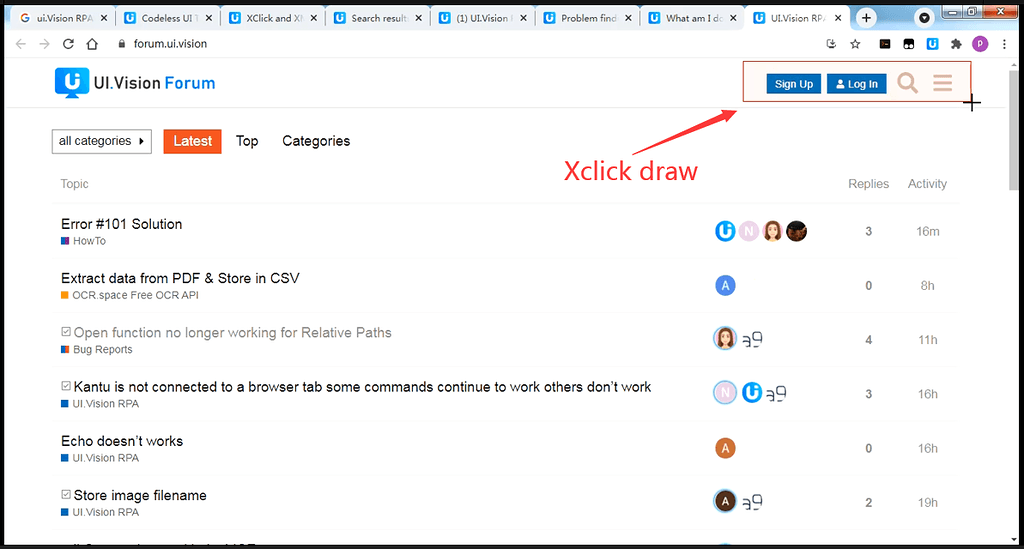 Image shown in Image Editor don't match the actual image drawed by Xclick - Bug Reports - Ui ...