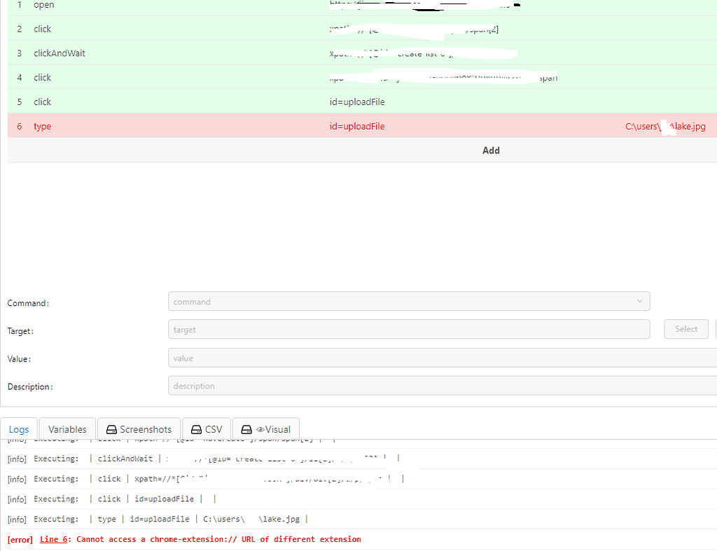 File Upload Issue Howto Ui Vision Rpa Software Forum Discuss Rpa Automation Selenium Ide