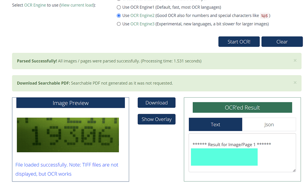 Text detection on Seven Segment Display - OCR.space Free OCR API - Ui ...