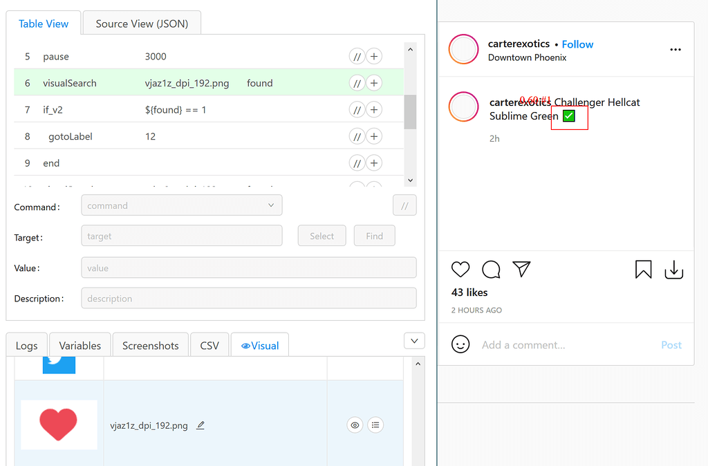 Why is VisualSearch Detecting this as the image? - Bug Reports - Ui.Vision, AI & OCR Community ...